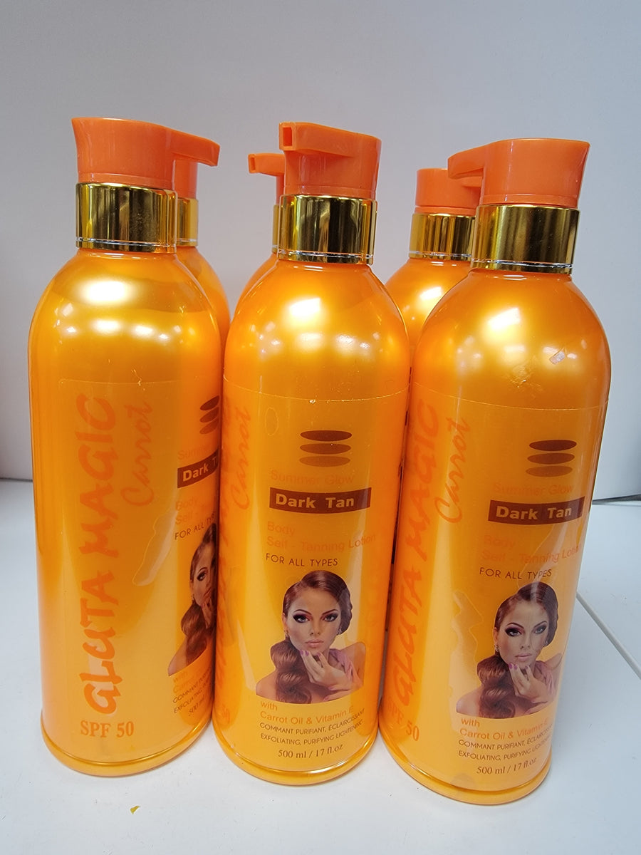 Gluta magic carrot spf 50 skin glowing body lotion 500ml – Ladybee